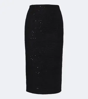 Roland Mouret Sequined Bouclé Pencil Skirt