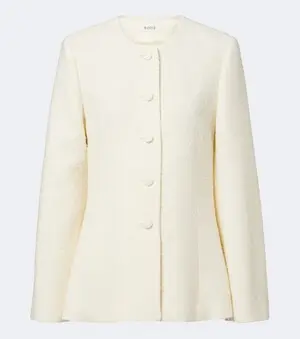 RÓHE Wool-blend Bouclé Jacket - White