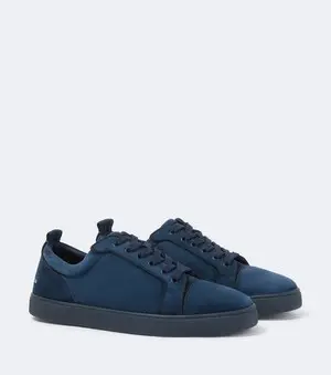 CHRISTIAN LOUBOUTIN Louis Jr Canopy Suede Sneakers
