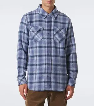 GOD'S TRUE CASHMERE Uniform Plaid Cashmere Shirt With Amethysts