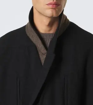 Rick Owens Poiret Virgin Wool Coat