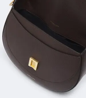 DEMELLIER Siena Saddle Small Leather Crossbody Bag