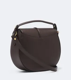 DEMELLIER Siena Saddle Small Leather Crossbody Bag