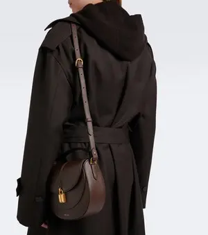 DEMELLIER Siena Saddle Small Leather Crossbody Bag