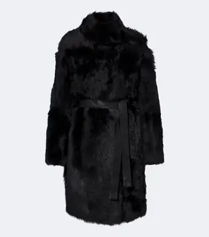 YVES SALOMON Reversible Shearling Wrap Coat