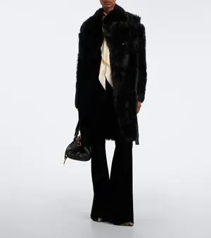 YVES SALOMON Reversible Shearling Wrap Coat
