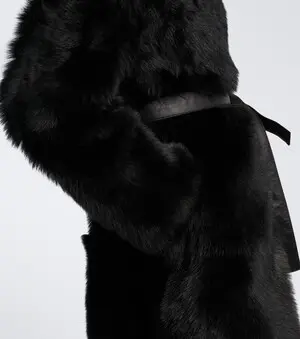 YVES SALOMON Reversible Shearling Wrap Coat