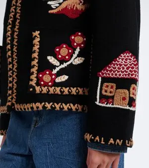 Alanui Remember Me Embroidered Virgin Wool Jacket