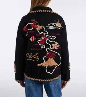 Alanui Remember Me Embroidered Virgin Wool Jacket