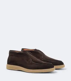 Santoni Suede Desert Boots - Brown