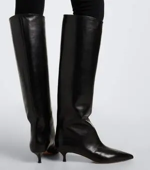Le Monde Beryl Le Monde Béryl Babouche Leather Knee-high Boots