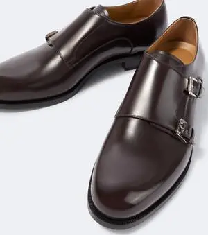 CHRISTIAN LOUBOUTIN Dandydeco Leather Monk Strap Shoes