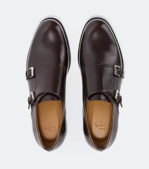 CHRISTIAN LOUBOUTIN Dandydeco Leather Monk Strap Shoes