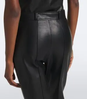Balmain Leather Stirrup Leggings
