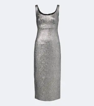 Roland Mouret Jacquard Corset Dress - Silver