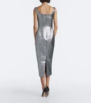 Roland Mouret Jacquard Corset Dress