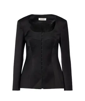 RÓHE Satin Jacket - Black