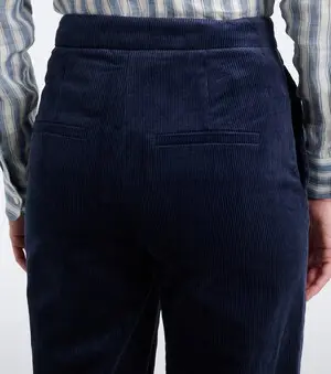 Veronica Beard Cotton Corduroy Wide-leg Pants