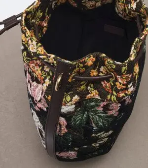 Dries Van Noten Medium Floral Bucket Bag