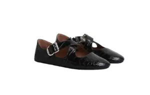 Alaïa Criss Cross Flat - Noir