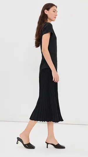 Proenza Schouler Ria Dress In Bonded Wool