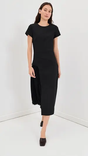 Proenza Schouler Ria Dress In Bonded Wool