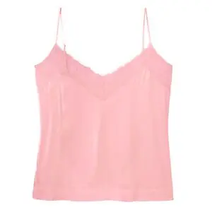 MAMU DREAM Satin Lace-trim Camisole