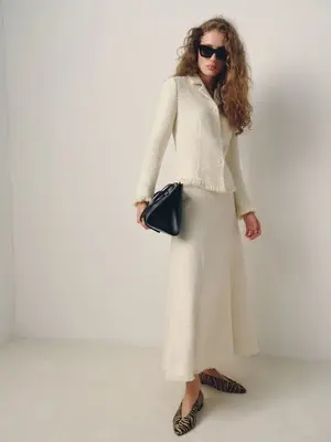 REFORMATION Clove Skirt - Ivory