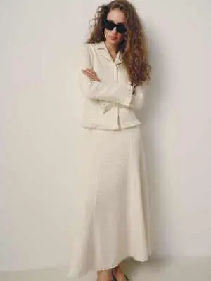 REFORMATION Clove Skirt - Ivory