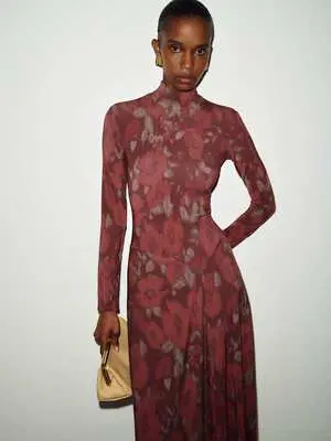 REFORMATION Laurence Knit Dress - Red