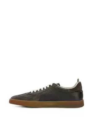 Officine Creative Militia Panelled Leather Sneakers