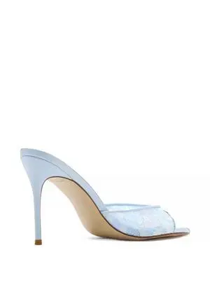 Femme La Bella Lace Heeled Slipper Sandals
