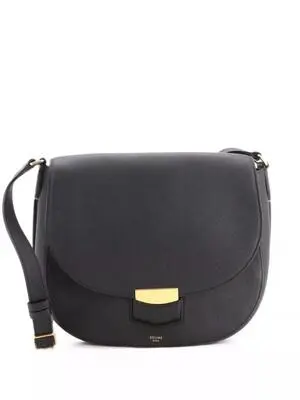 Celine Trotteur Grainy Leather Medium Crossbody Bag