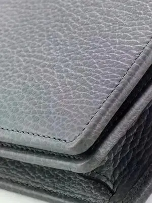 Gucci Petite Gg Marmont Chain Wallet Leather Mini Crossbody Bag - Grey