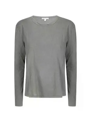 JAMES PERSE Long-sleeve Crew-neck T-shirt - Grey