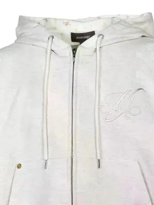 MASU Floral-print Zip-up Hoodie