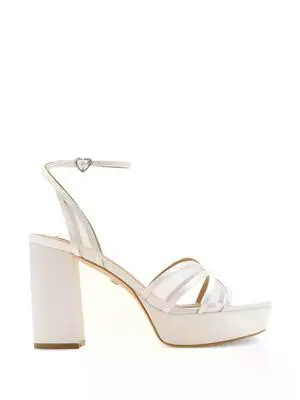 Badgley Mischka Yohana Mesh-panel Platform Sandals
