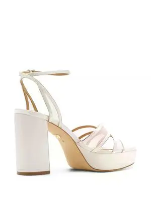 Badgley Mischka Yohana Mesh-panel Platform Sandals