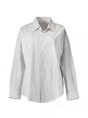 THE LADY AND THE SAILOR X Marissa Collections Sunday Striped Shirt - White