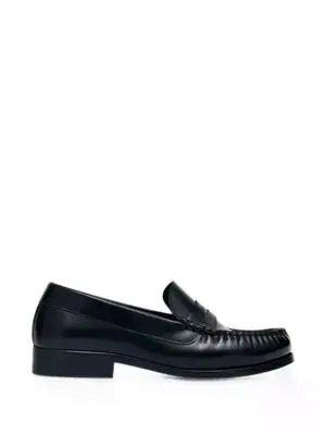 ALOHAS Penny Leather Loafers - Black