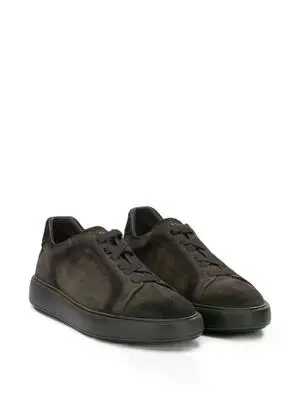 Officine Creative Slouch 001 Suede Lace-up Sneakers - Brown