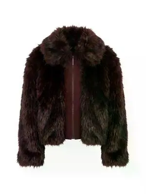 Mackage Faux-fur Collar Coat - Brown