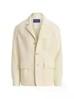 Ralph Lauren Purple Label Three-button Pocket-detail Jacket - Neutrals