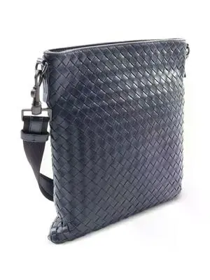 Bottega Veneta 2000s Intrecciato Messenger Bag