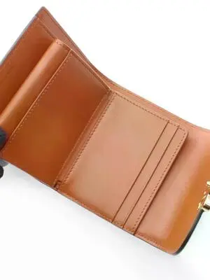 Celine 2010s Small Triomphe Tartan Wallet