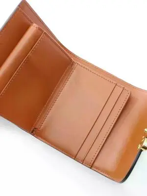 Celine 2010s Small Triomphe Tartan Wallet