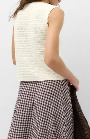 M&s Open Stitch Sweater Vest