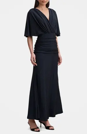 EVER NEW Franca Ruched Maxi Dress
