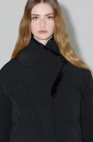 Soia & Kyo Adair Reversible Faux Fur Down Puffer Jacket