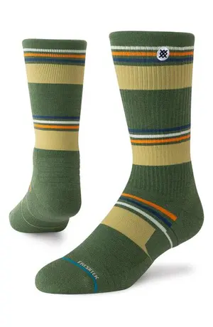 Stance Walton Hike Light Crew Socks - Green